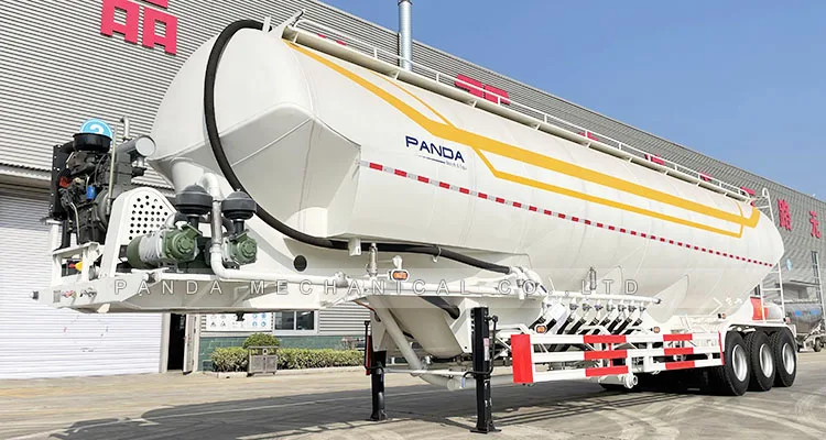 Stainless Steel Flour Transport Trailer - 60cbm Capacity