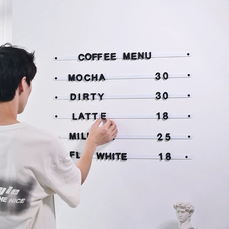 Magnetic Fridge Stickers DIY Menu, Letter Number, Menu for Cafe or ...