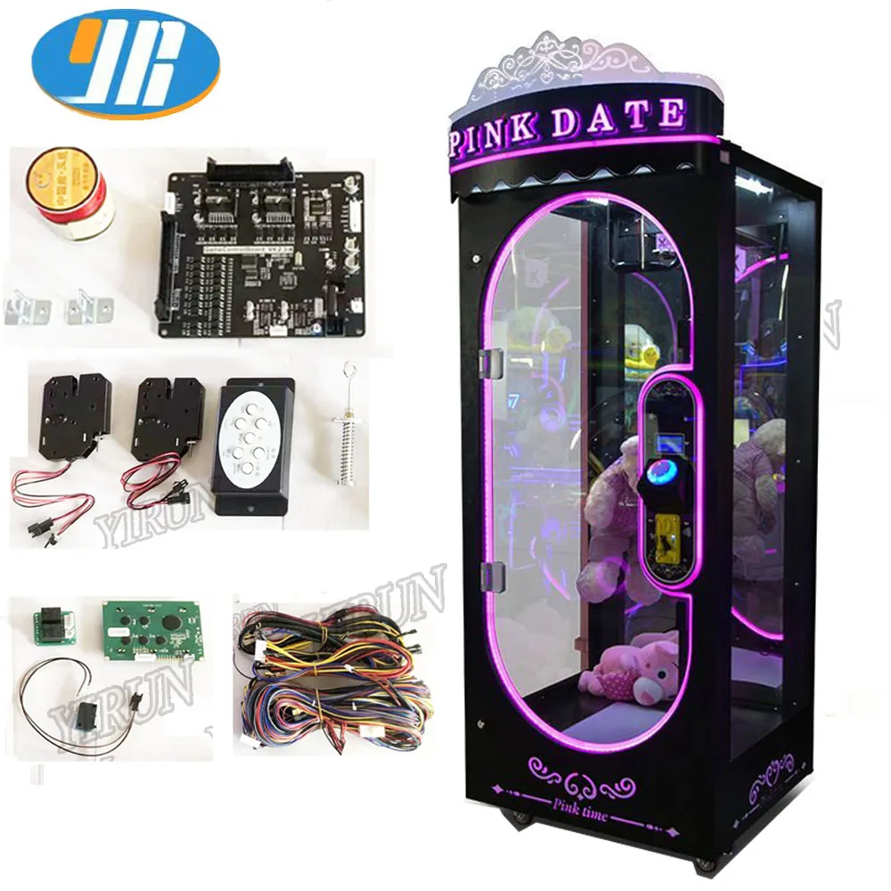Yirun Pink Date Arcade Claw Machine Prize Cutting Gift Game Machine For ...