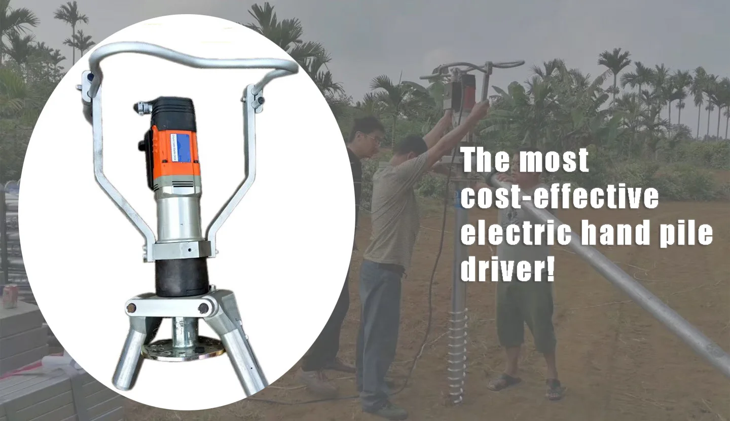 High Efficiency Electric Hand Pile Driver SC-E30 for Screw Pile