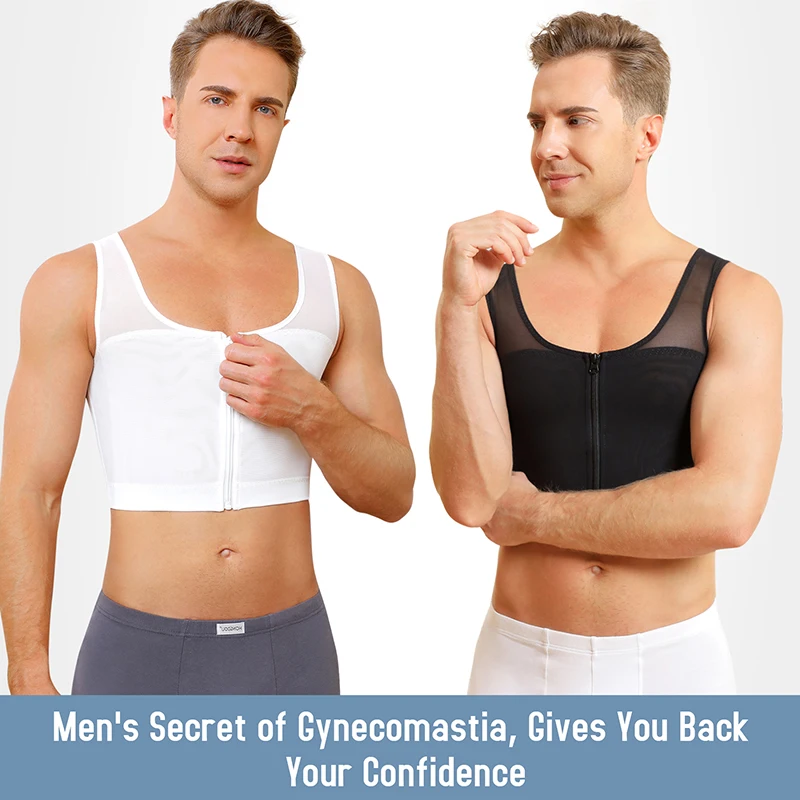 Chest Gynecomastia Body Shaper Vest - Mens Compression Shirt