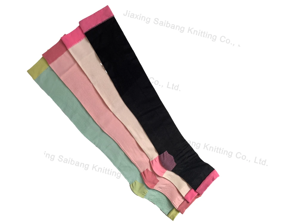 Top Sexy Thigh High Socks Over Knee Silk Stockings Colorful Compression ...