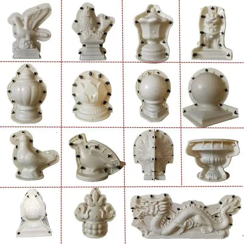 Exterior Life Size Lion Statue Concrete Mold for Sale