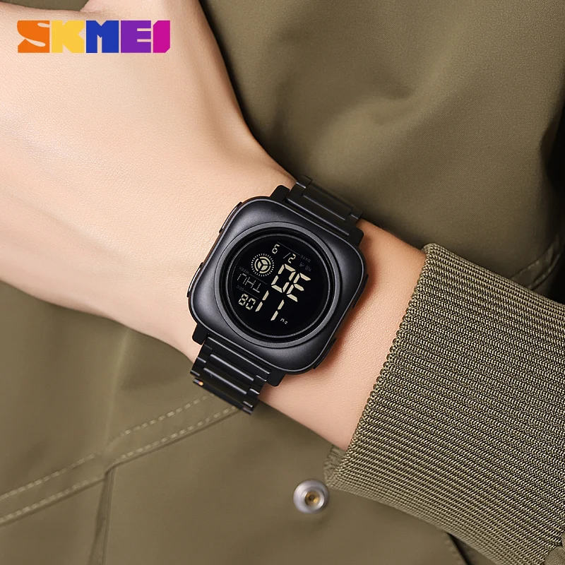 Skmei 2131 Reloj Deportivo Digital Militar Watch Stainless Steel Square ...