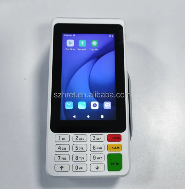 Wireless Pos Terminal 4G WIFI NFC RFID Smart IC Card Reader