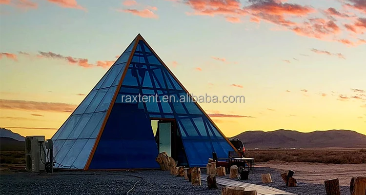 Glass Pyramid Tent for Glamping - Luxury Hotel Tent House