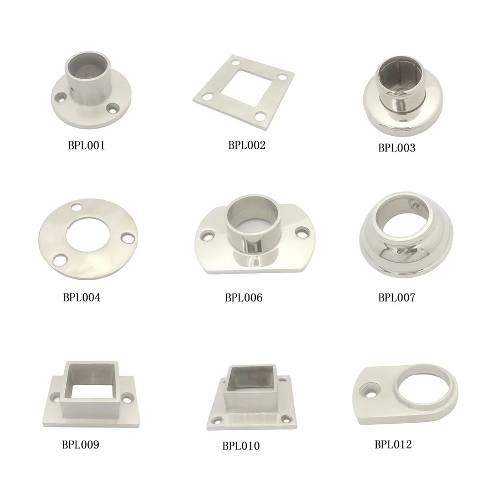 Stainless Steel Staircase Fittings Railing Fitting Round Tube Base ...