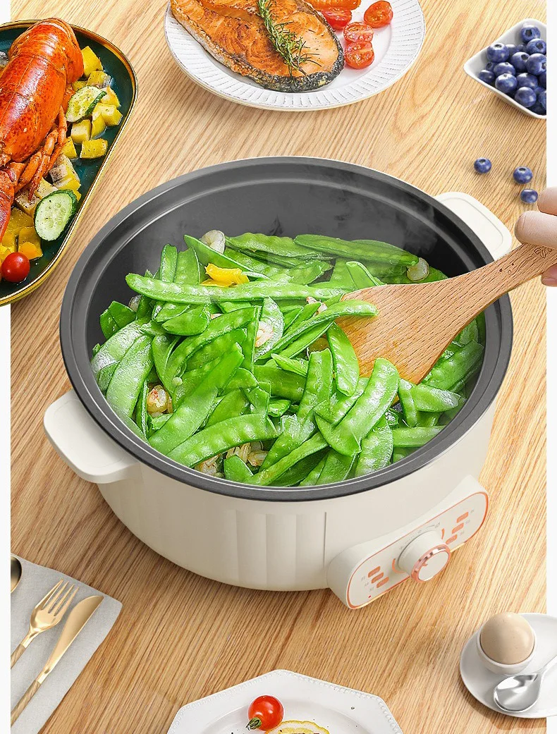 Portable Electric Hot Pot with Nonstick Coating Mini Multi-Function Hot ...