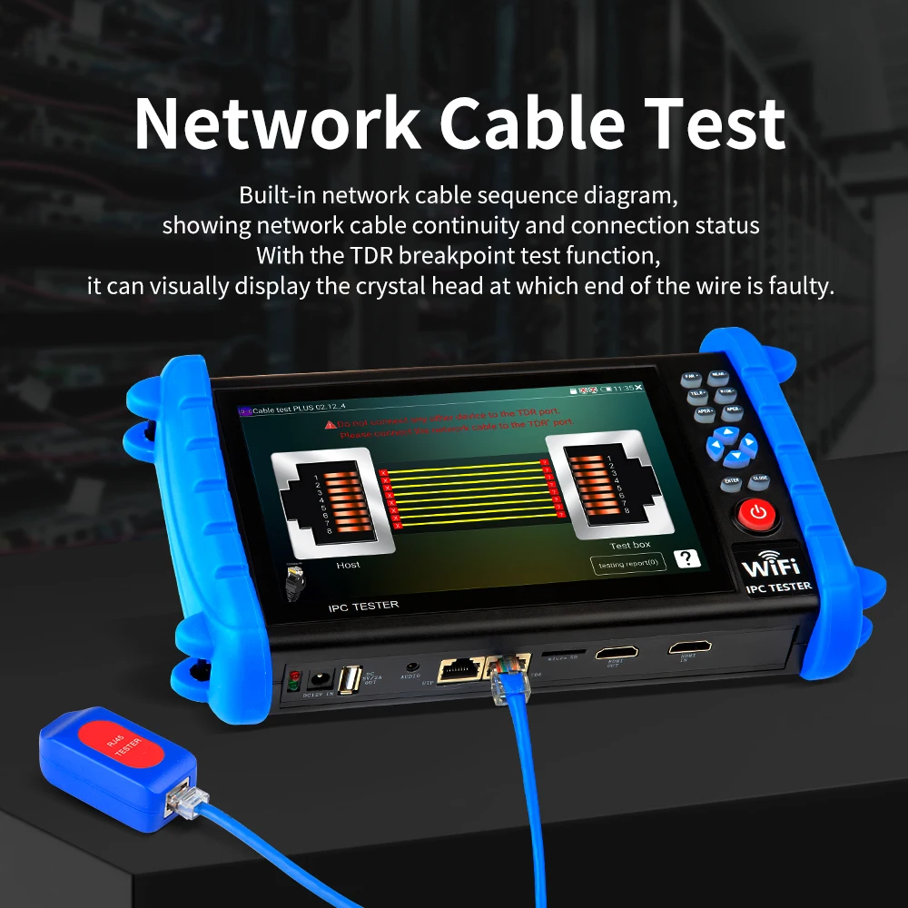 Noyafa NF-IPC722ATCHS CCTV IPC Tester - 7" HD Touch Screen for NVR, DVR ...