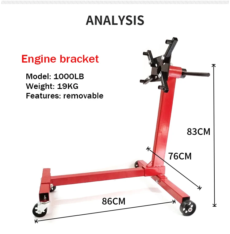 Lift Heavy Duty Rotating Truck Hydraulic Motorcycle Engine Stand For ...