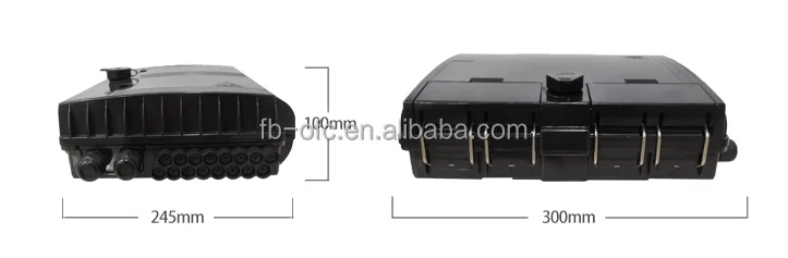 Caixa CTO Fiber Optic Distribution Box 1x16 Splitter, IP65, 16 Ports ...