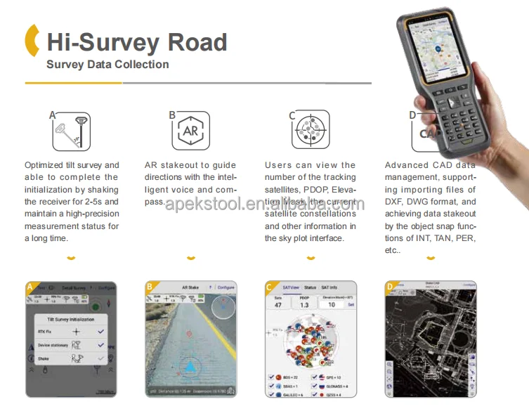 Working Perfectly DGPS GNSS RTK Base and Rover Set RTK GPS Land Survey ...