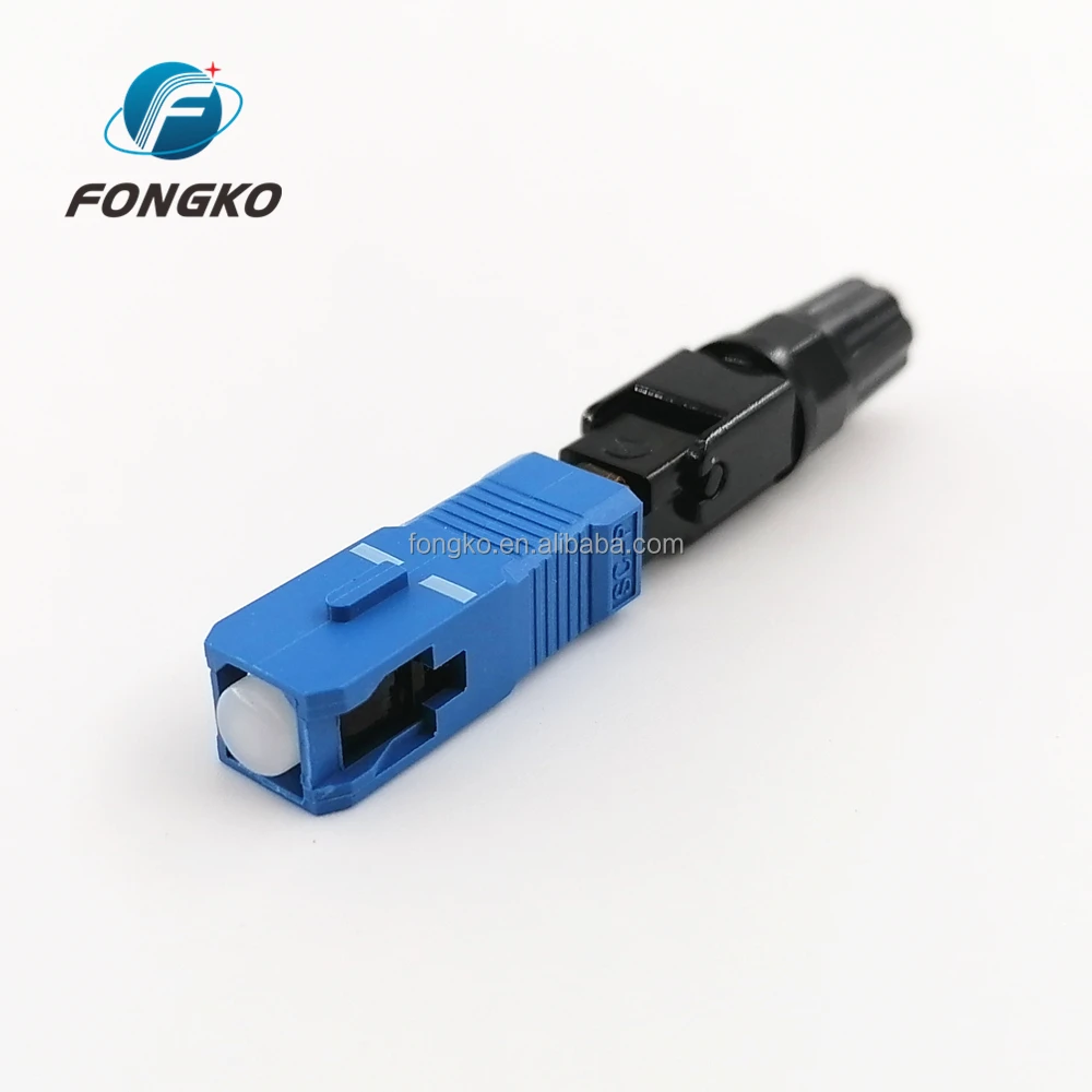 FONGKO FTTH Drop Cable Field Termination Fiber Optic Fast Connector SC ...