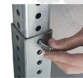 Galvanized square tube sign post perforated post traffic sign post ...