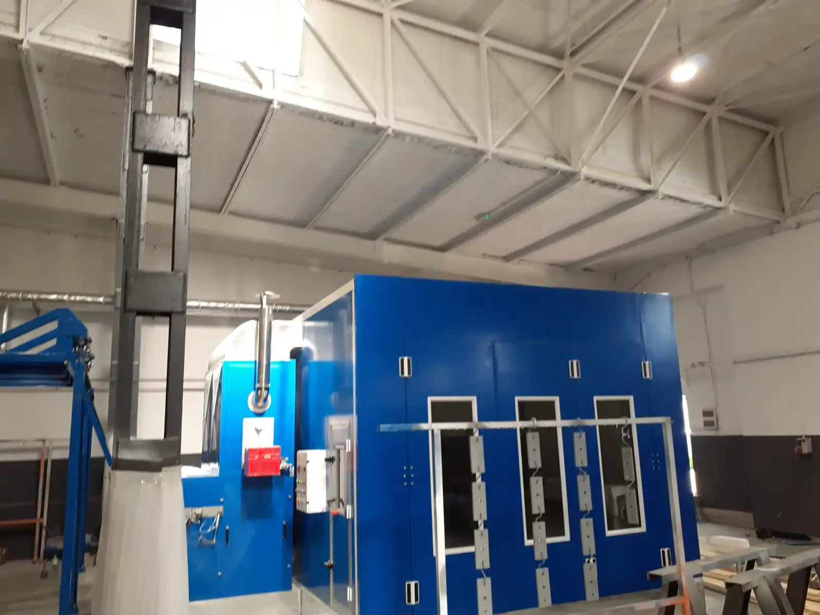 Aluminum Extrusion Profile Automated Electrostatic Spray System Booth ...