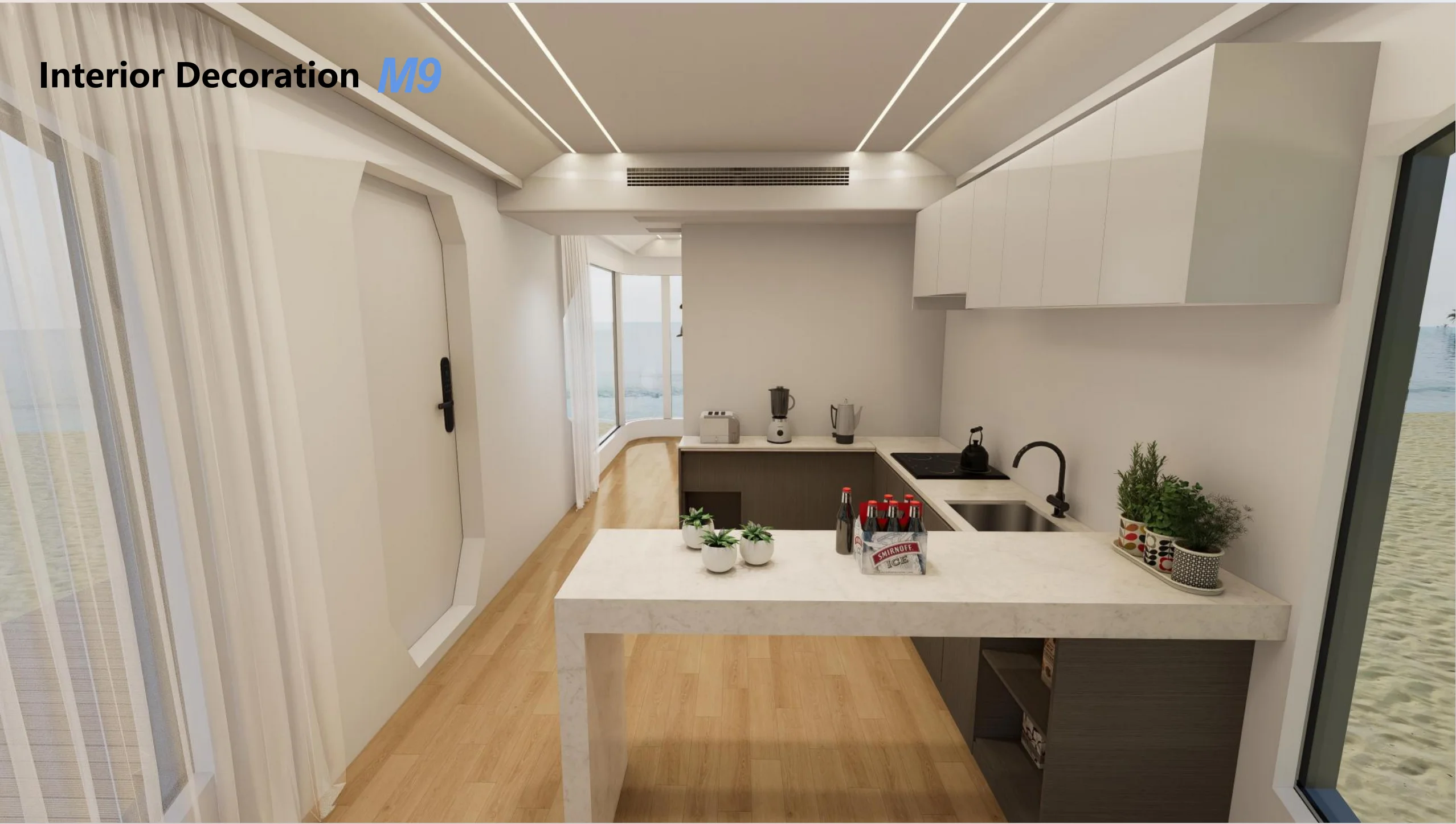 Luxury Double-Deck Space Capsule Home System Mobile Beach Hotel ...
