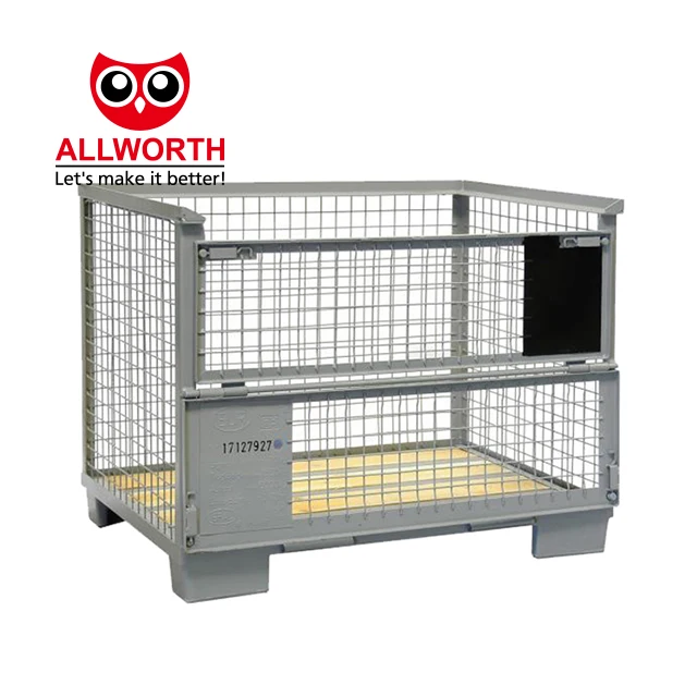 Nesting Warehouse Iron Stackable Pallet Rack Industry Stacking Frame ...