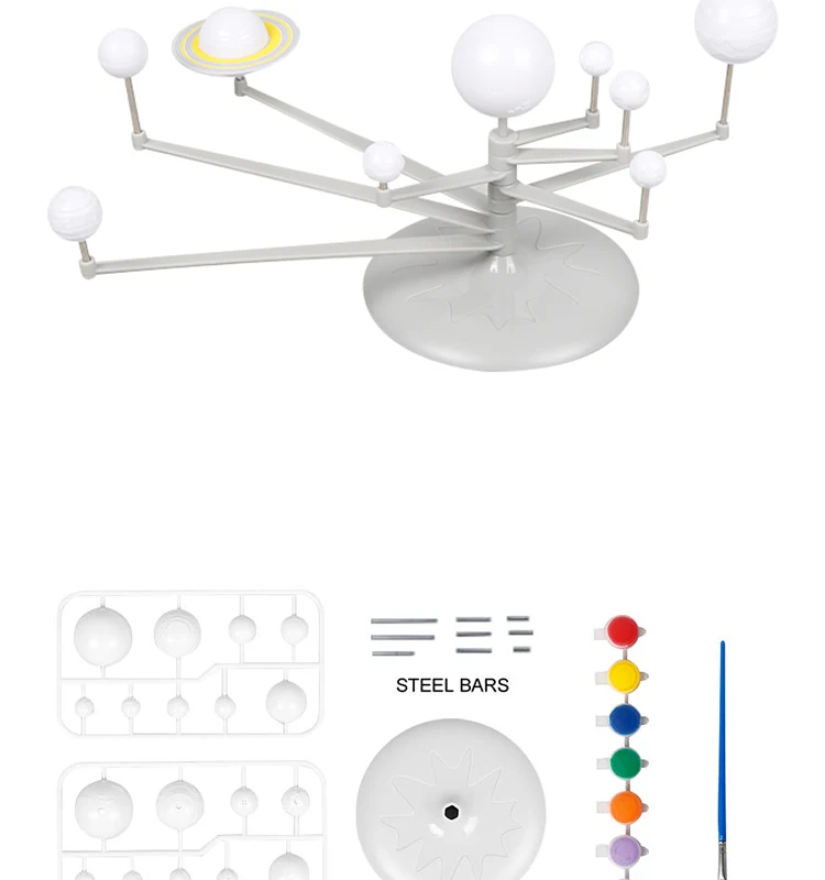 Premium Solar System Model Kit With Projection For Kid Diy Stem Toy ...