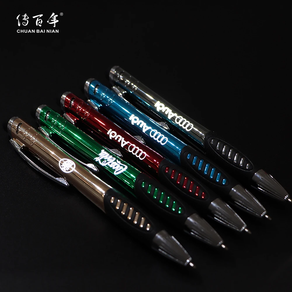 Custom LED Light Logo Stylus Pen - 3 in 1 Multifunctional