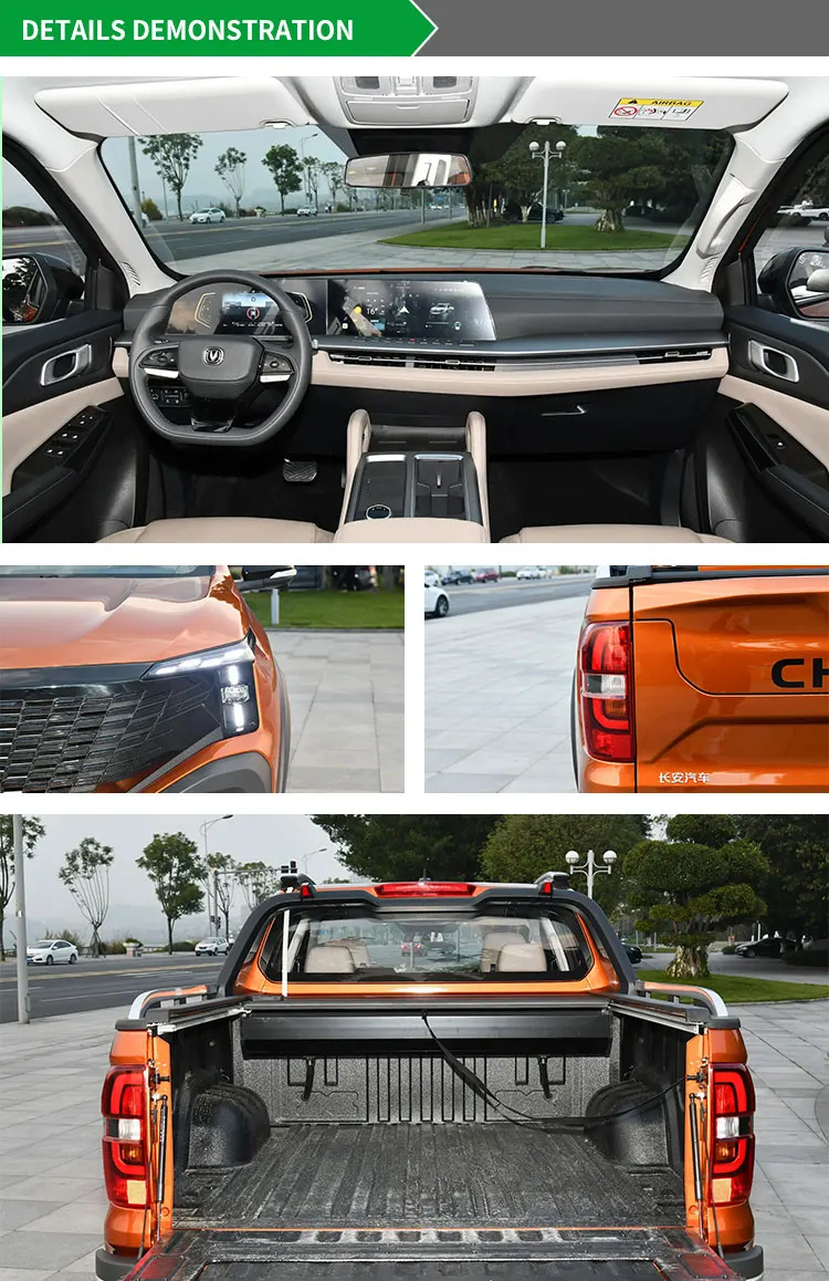 2024 Knight Flagship Dual-motor Chang'an Pickups Hunter F70 Truck 4x4 Gasoline Mini Pick Up ...