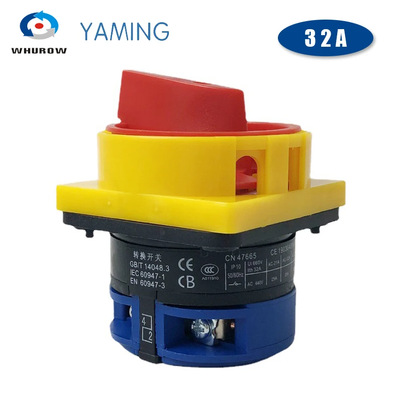 Lw26gs-32/1 Isolator Switch 32amp One Pole Rotary Cam Changeover Pad ...