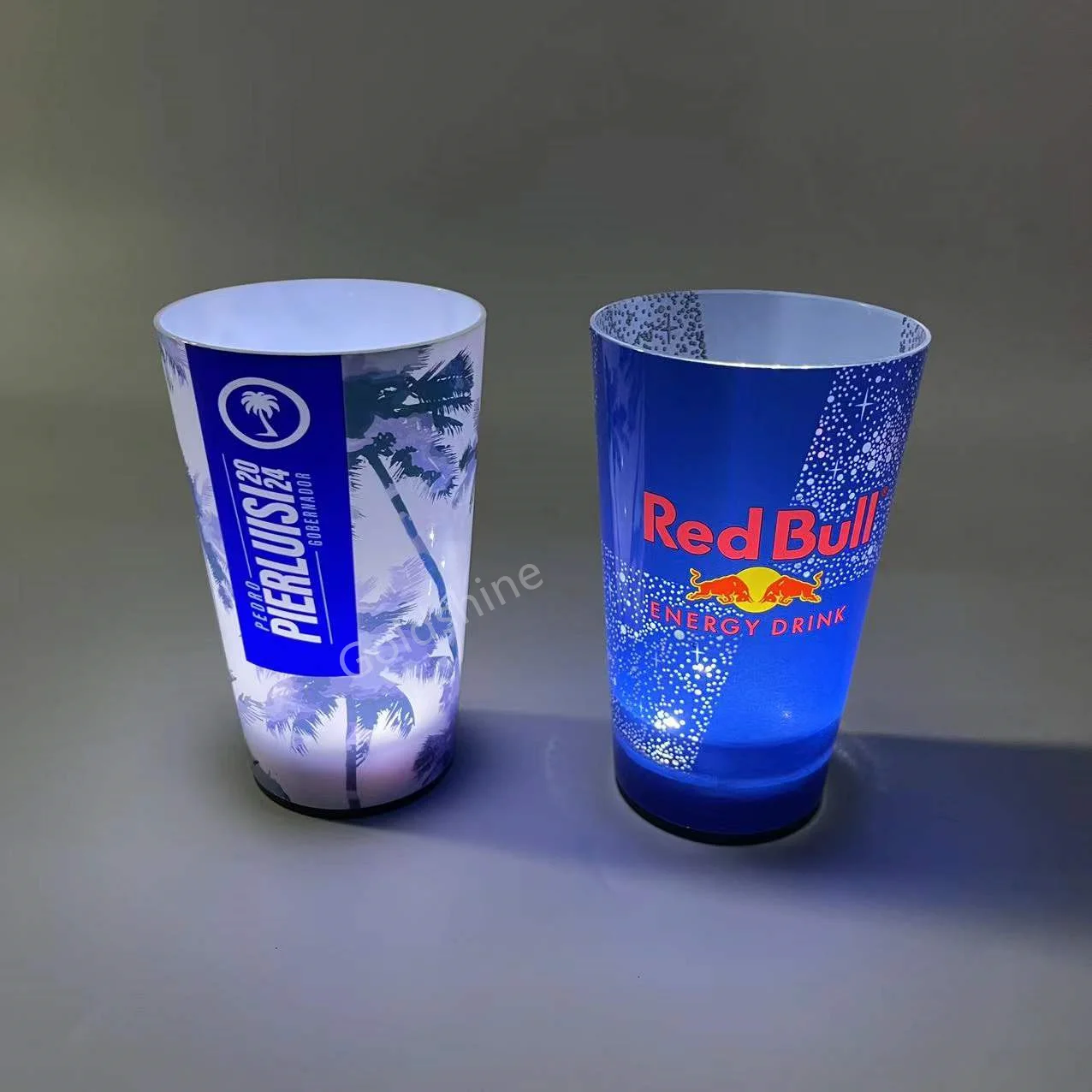 Led Glowing Drink Cups Plastic Luminous Led Flash Light Up Drinking ...