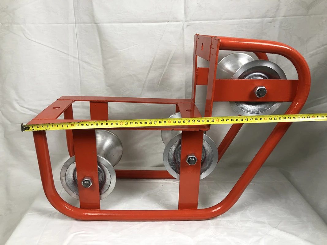 Vertical Angle Three-wheel Cable Roller Cable Construction Turning ...