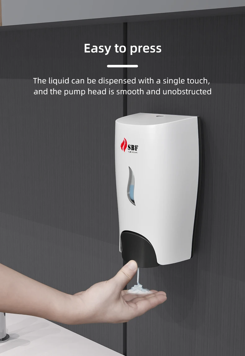 Adjustable Dose Hospital ABS Plastic Bathroom Soap Dispenser