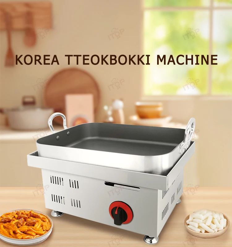 Korean Tteokbokki Non Stick Tteokbokki Making Machine Spicy Rice Cakes ...