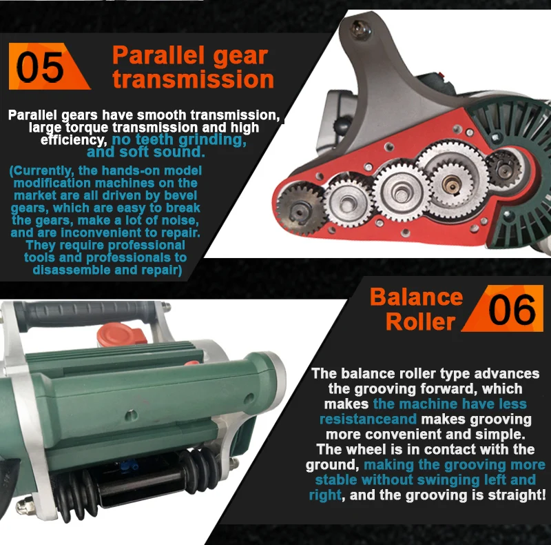 Concrete Slotting Machine - Efficient Dust-Free Cutting