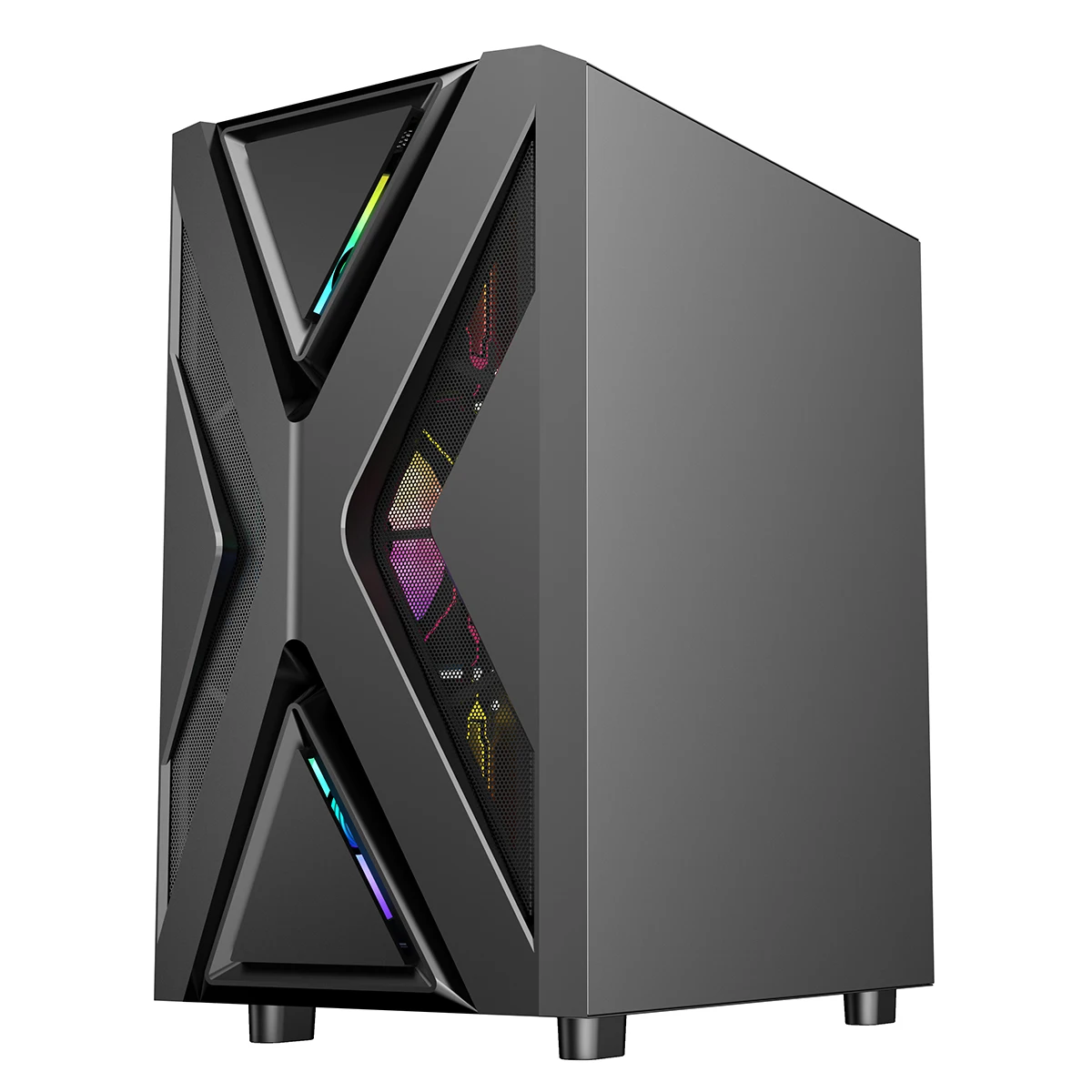 Ruix P30 ATX PC Case - High Quality Tempered Glass Side Panel