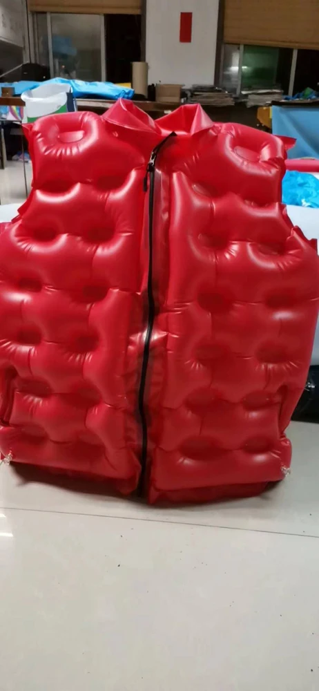 Beile Customize Adult Size Red Inflatable Vest - 3 Years Warranty