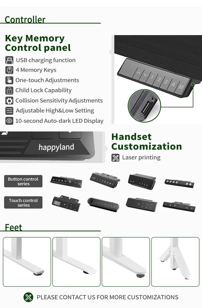 Hand Control Height Adjustable Desk Controller - Buy Height Adjustable ...