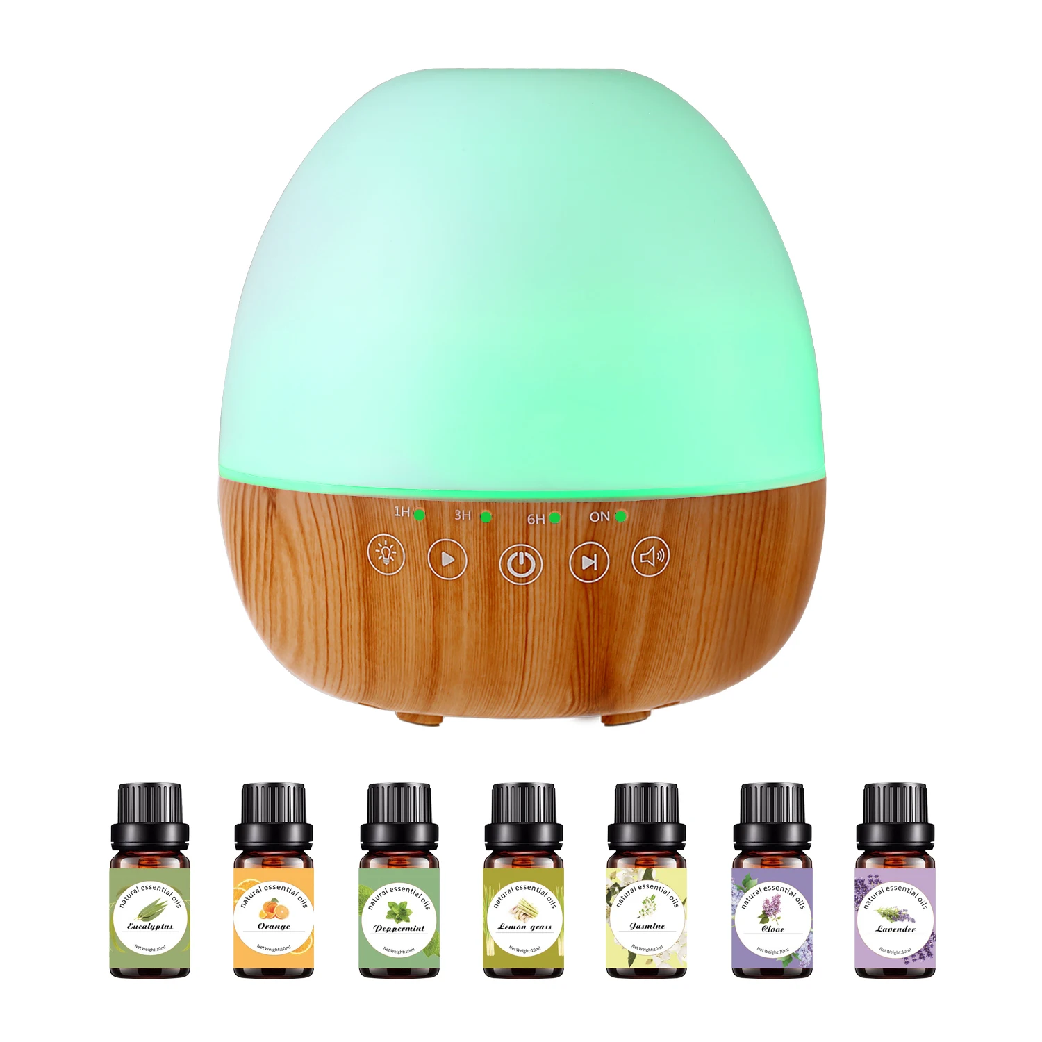 Newly 500ml Essential Oil Aromatherapy Diffuser Humidifier White Noise ...