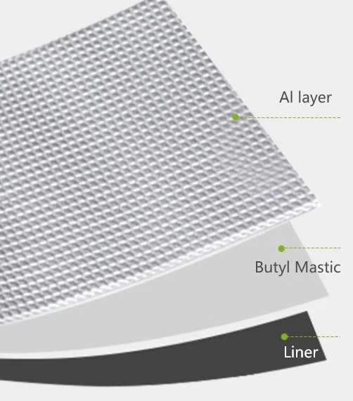 Super Strong Aluminum Foil Butyl Mastic Tape for Fix Roof Black Rubber ...