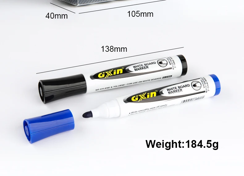 Gxin G-210 Non Toxic White Board Marker Pen Custom Repeated Filling Dry ...