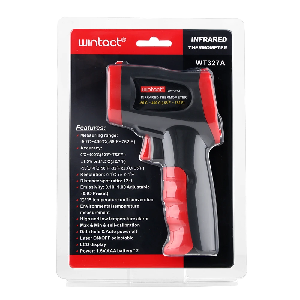 Infra Thermometer Non-contact Temperatures Meter Gun 0-600c Handheld ...