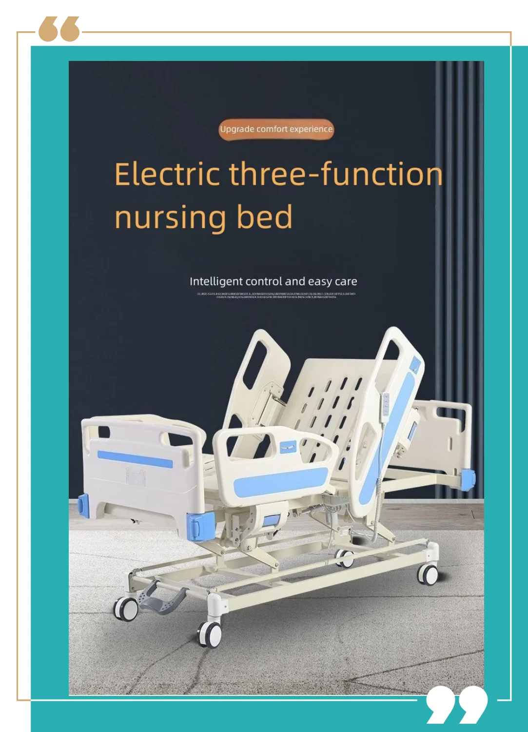 Hospital Electric Beds 3 Function For Patient Icu Medical Nursing Bed Electric - Buy Patient Bed ...