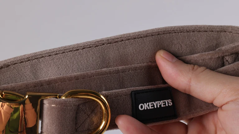 Luxury Adjustable Custom Velvet Plain Solid Color Dog Harness Leash ...