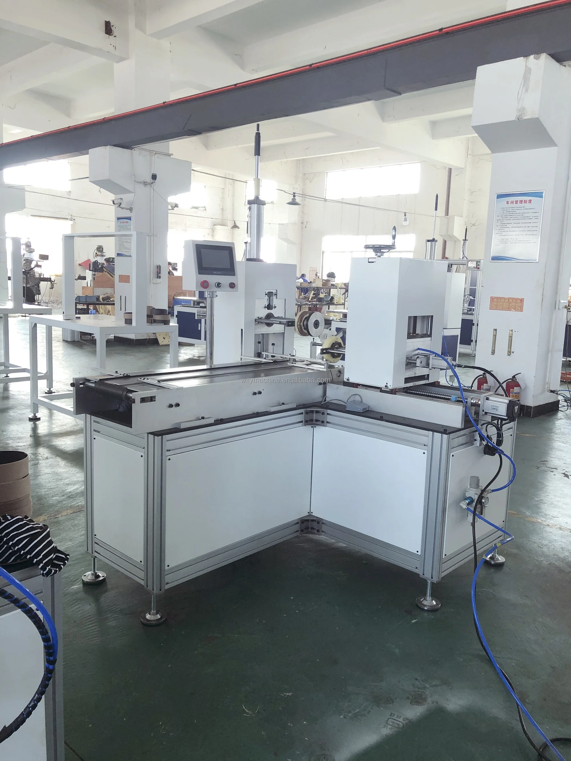 New Design Paper Tube Labeling Machine Edge Infolding Machine Round Box ...