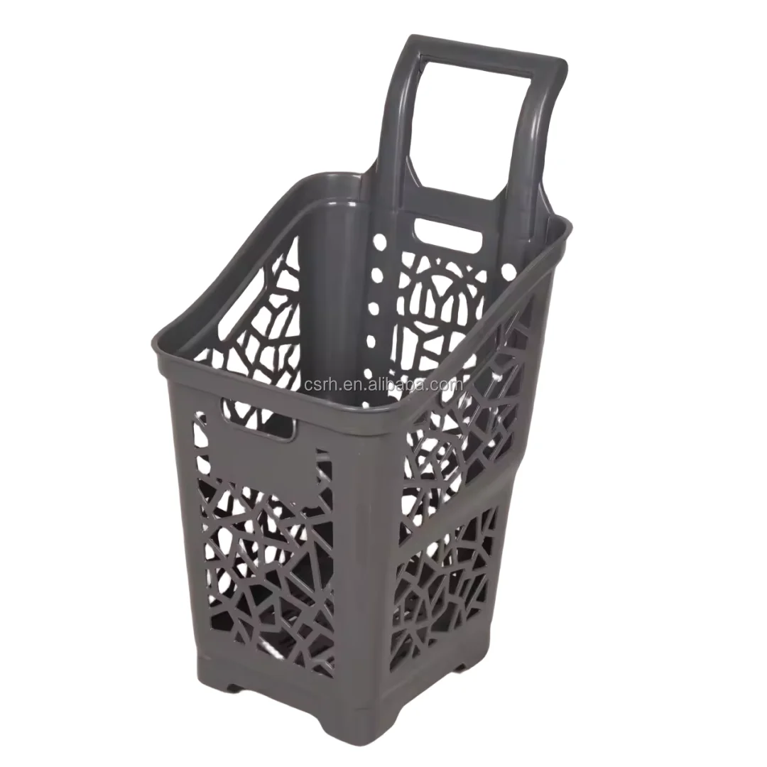 RH-BPR80-2024 540*450*850mm Large Push Basket 80L Big Size Push Handle ...
