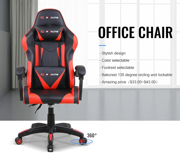 Custom Design Race Comfort Rgb Generic Ergonomic Swivel Led Computer ...