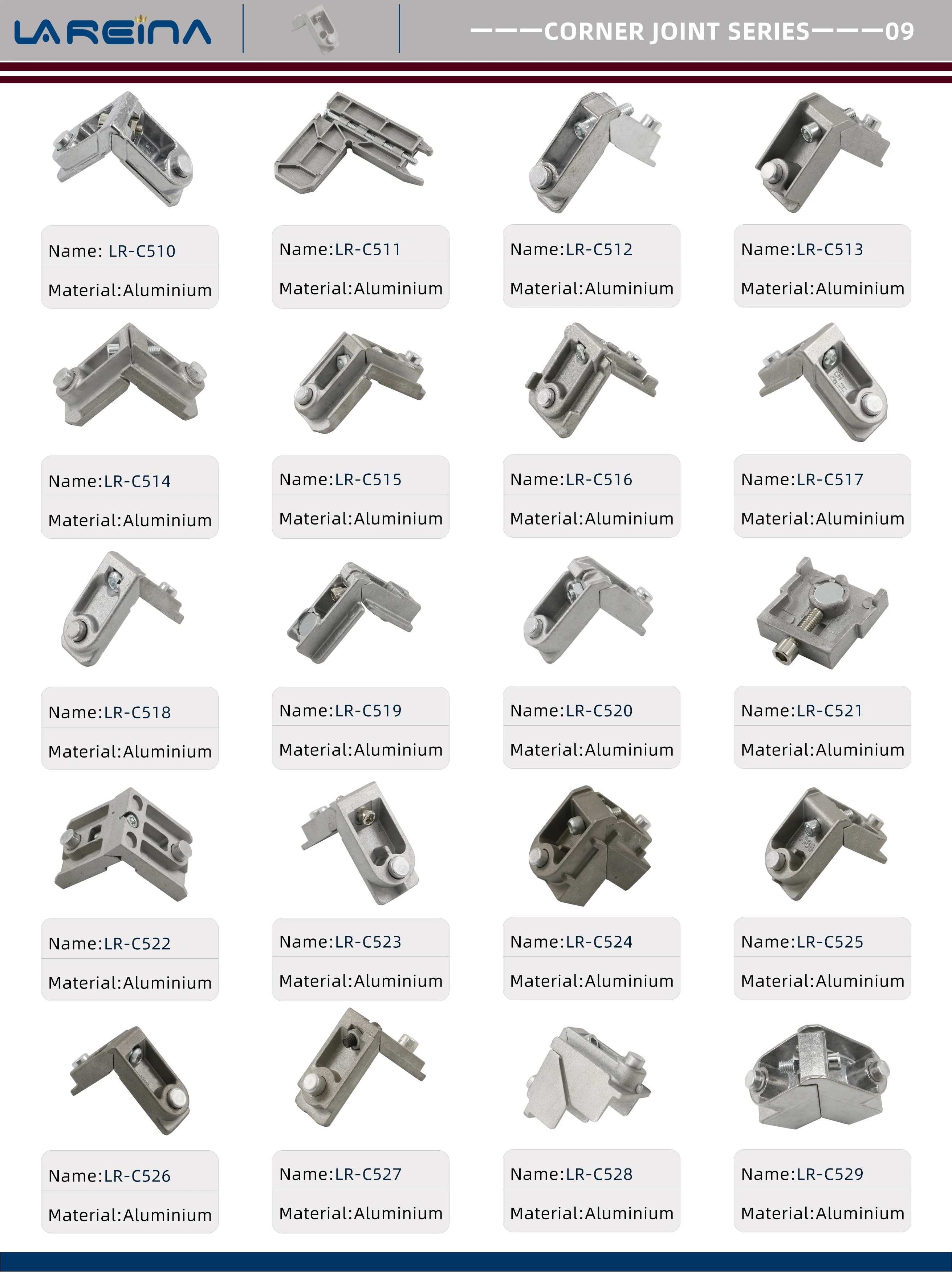 Customized Aluminum Profile - Angle Joint Window Hardware