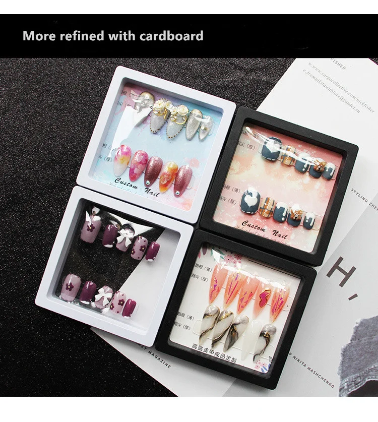 Wholesale Press-on Nail Packaging Boxes Abs Soft Gel Nail Tips Full ...