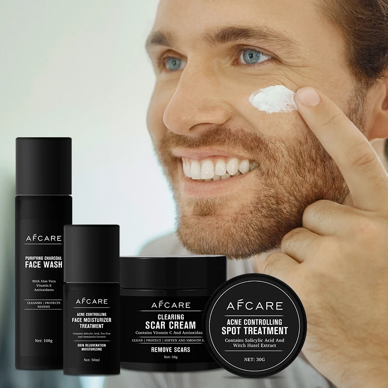 Custom Men Facial Skin Care Set Sulfate-free Acne Treatment ...