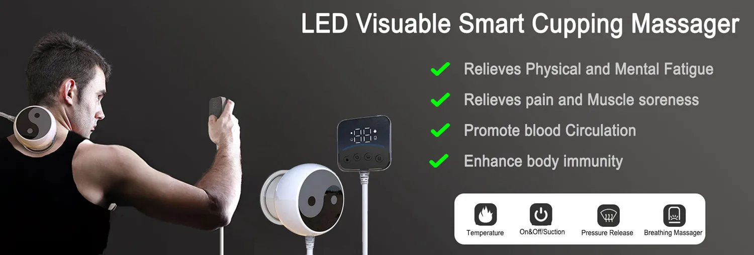 Intelligent Breathing Vacuum Cupping Therapy Remote Controller Cupping ...