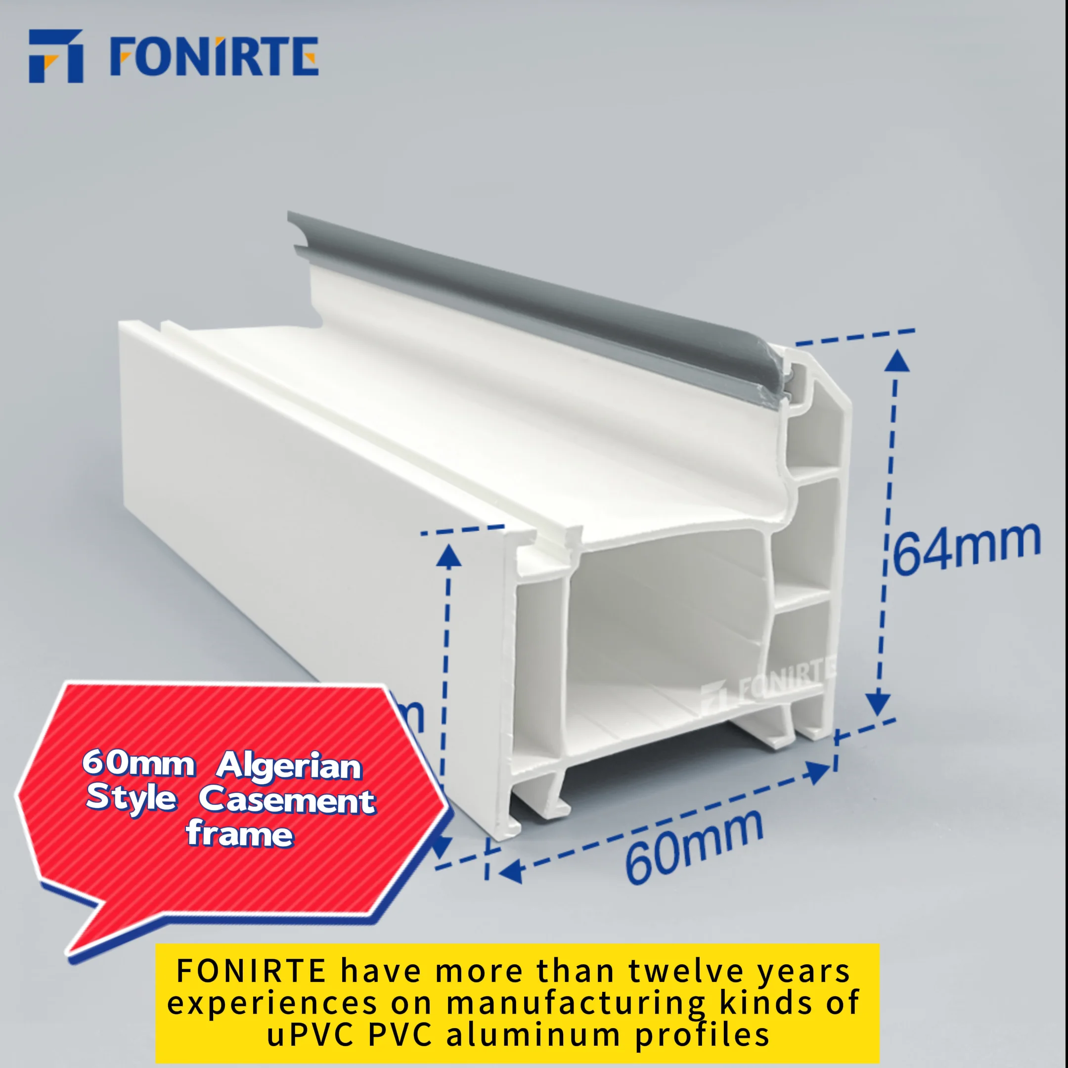 Upvc Window Upvc Profile Raw Material Fonirte Upvc Profile ...