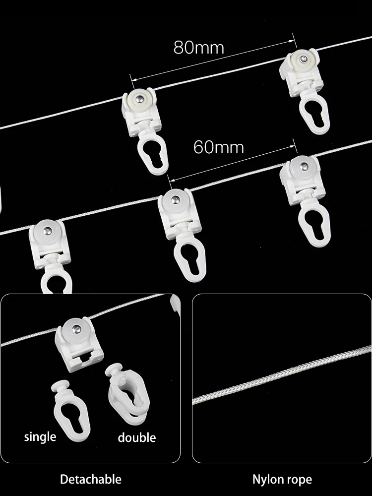 New Trend Clear Drapery Aluminium Alloy Ripple Fold Track S Shape Track ...