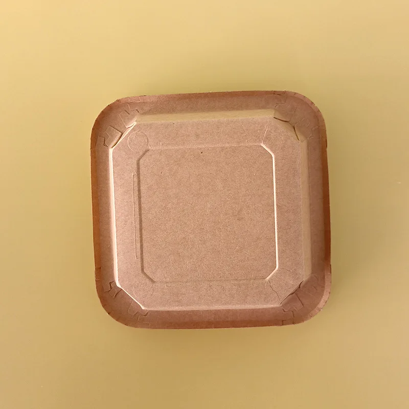 Octagonal Square Food Takeaway Packaging Box Customize Kraft Paper Box