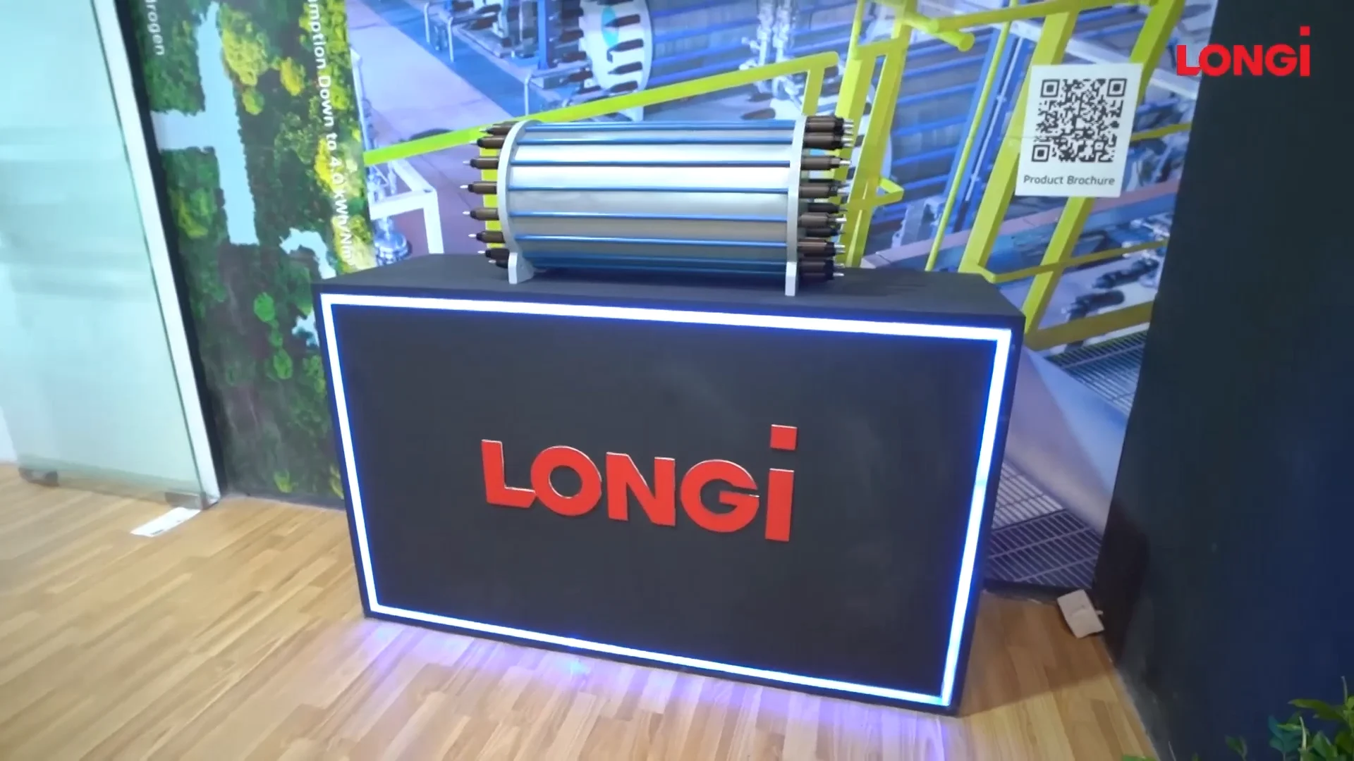 Longi Double Glass Solar Panel 450w 470w 490 W 500w Full Black Bifacial ...
